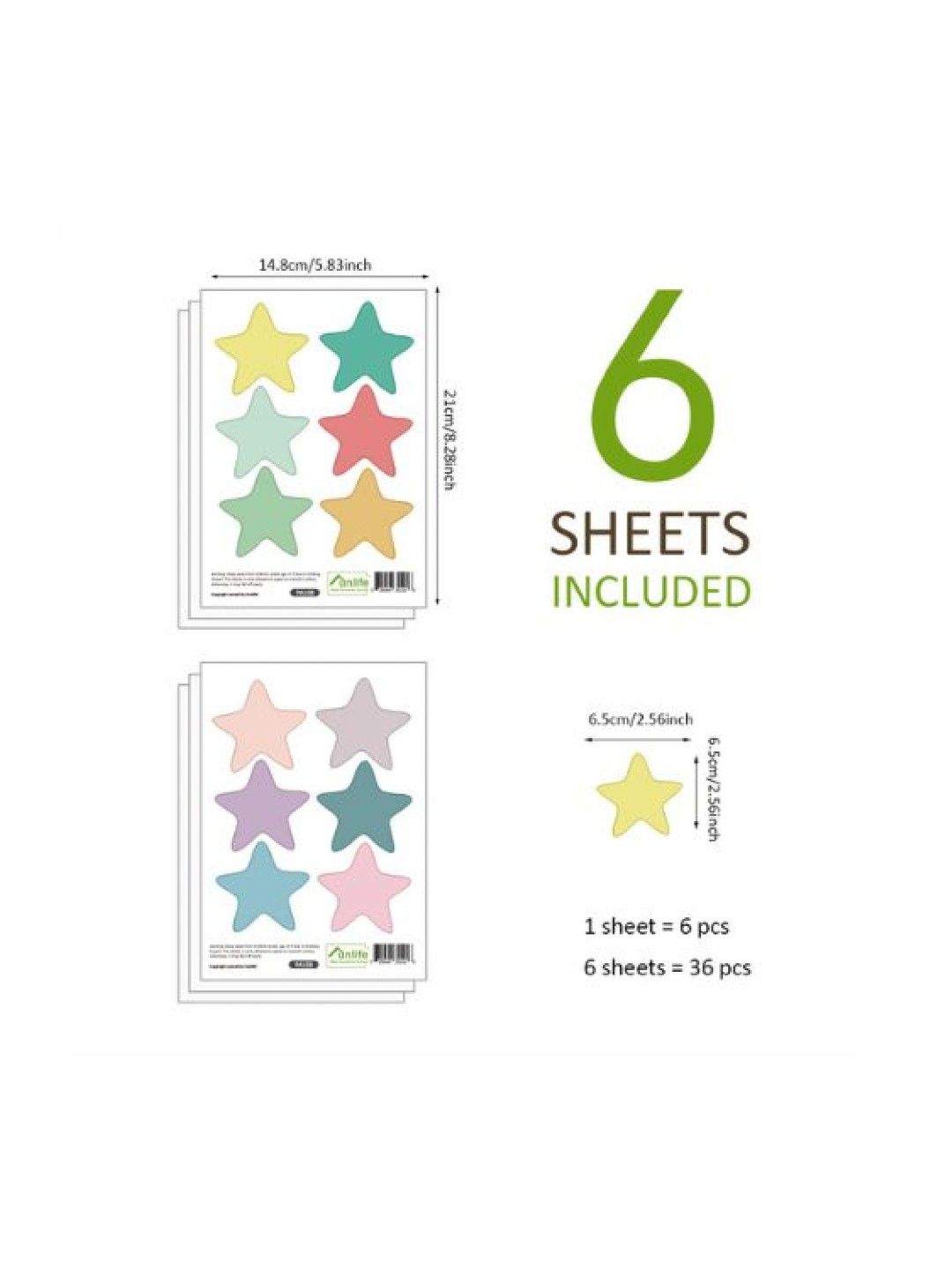 The Nurserie PH Colorful Stars Wall Decals Nursery Stickers | edamama