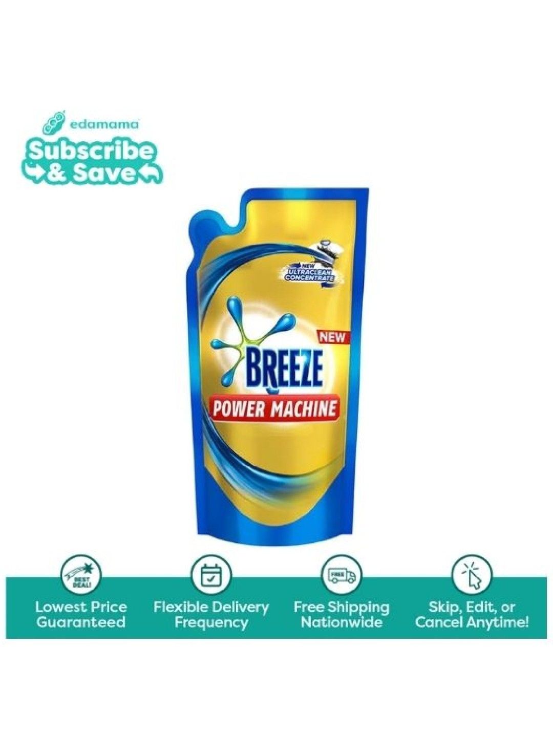 Breeze Power Machine Liquid Detergent Refill (670ml) - Subscription ...