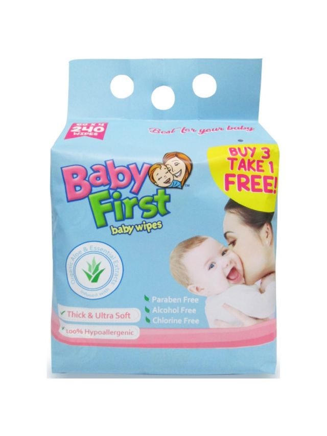 Baby First Baby Wipes Bundle of 4 60 Sheets | edamama
