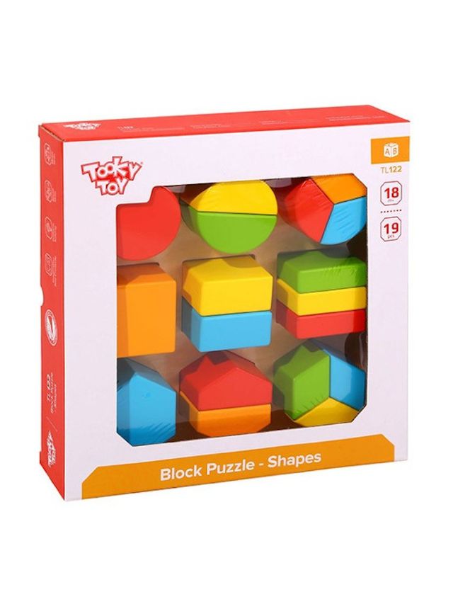 Tooky Toy Block Puzzle - Shapes | edamama
