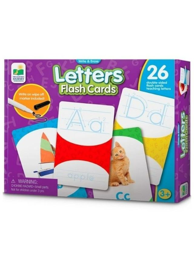 The Learning Journey Write & Erase Flash Cards - Letters | edamama
