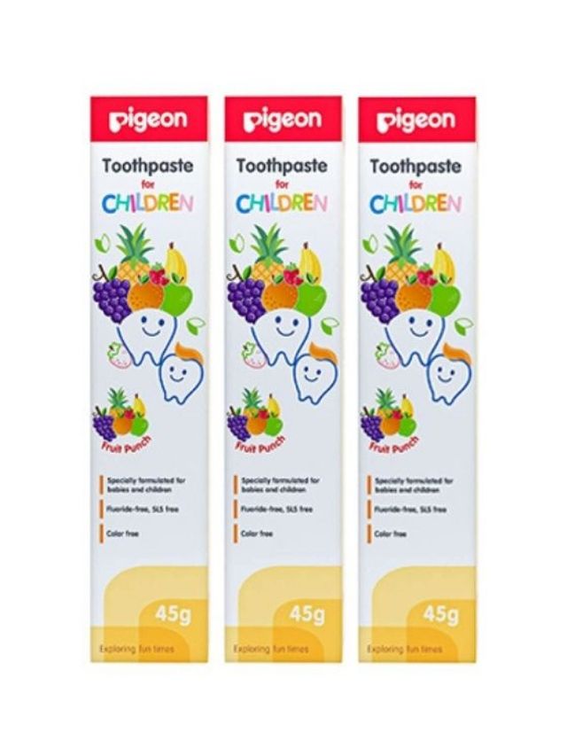 Pigeon Toothpaste Strawberry (3-Pack) | edamama