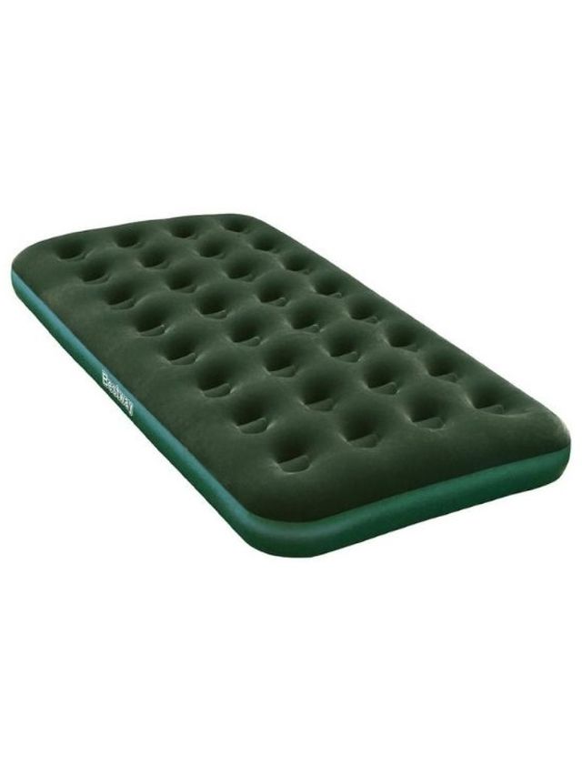 Bestway Flocked Air Bed (Twin Size; Dark Green) | edamama