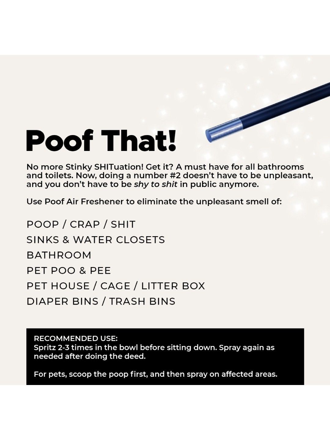 Scenti Poof de Poop Air Freshener (100ml) | edamama