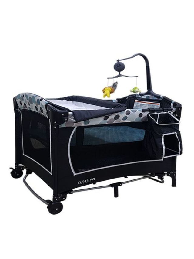 Apruva PP-800 Playpen w/ Rocking and Soft Toys Mob | edamama
