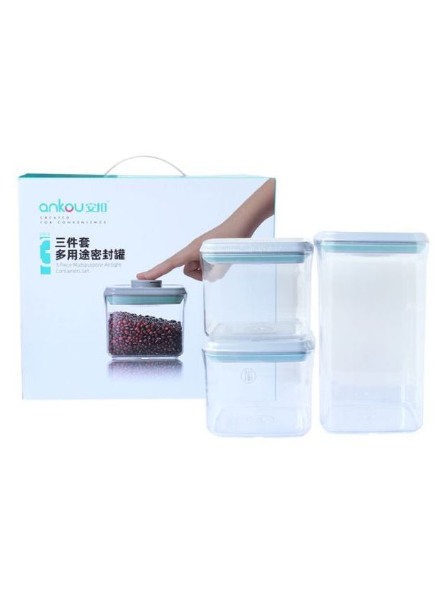 Ankou Airtight Container Square Gift Set (3 pcs) | edamama