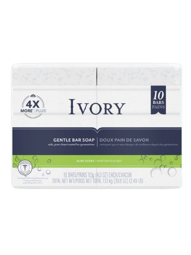 Ivory Gentle Bar Soap Aloe Scent (10 Bars x 113g) | edamama