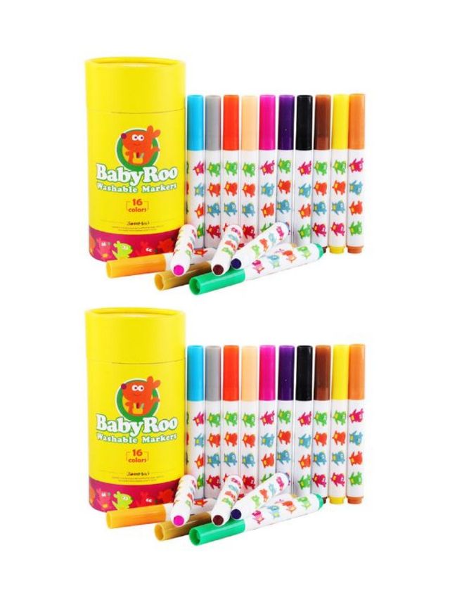 Joan Miro [Buy 1 Take 1] Washable Markers Baby Roo (16 colors) | edamama