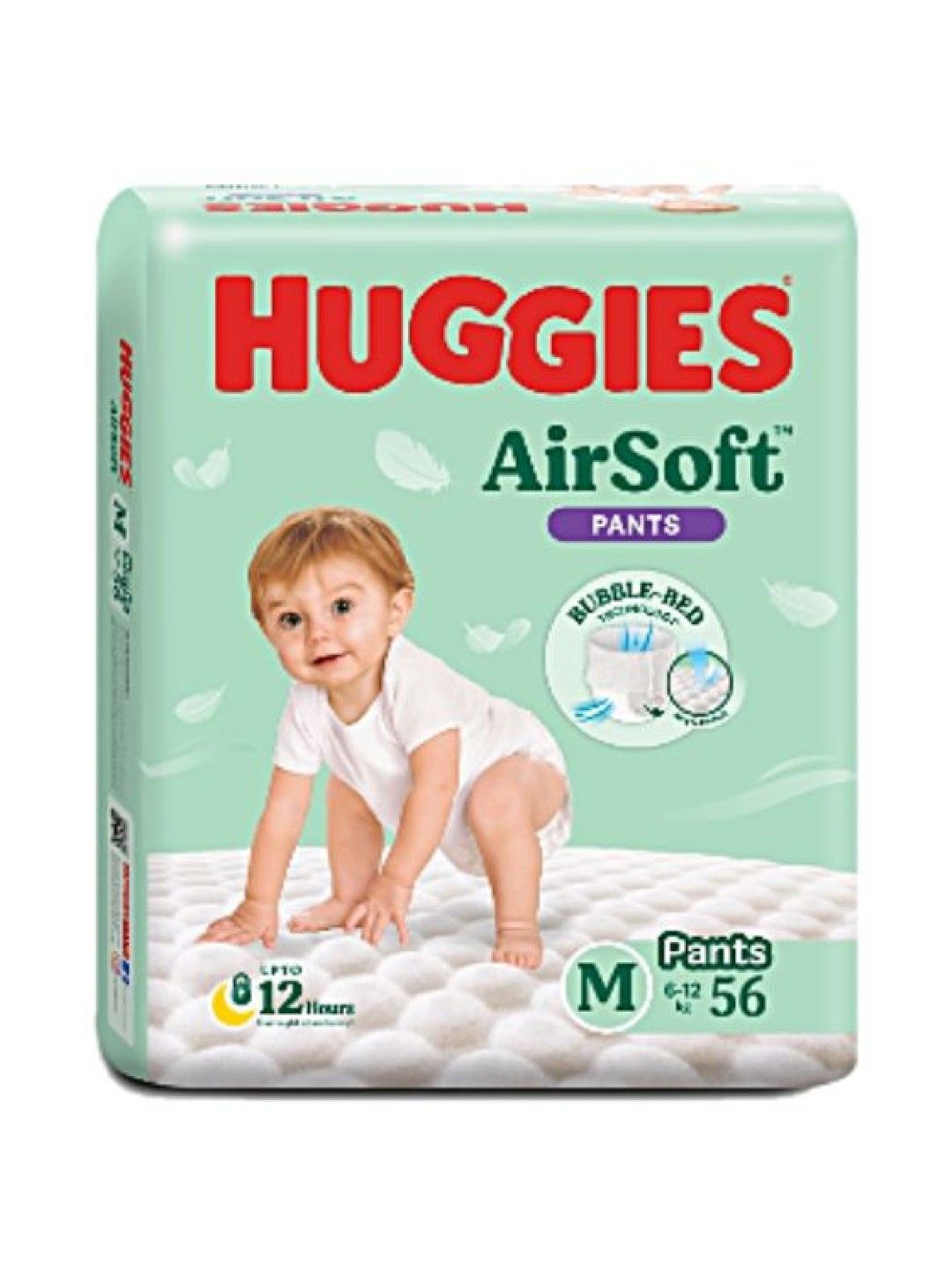 Huggies AirSoft Pants Medium - 56 pcs | edamama