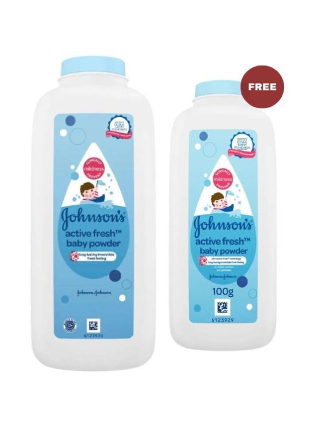 Johnson's Active Fresh Powder 200g + Free 100g | edamama
