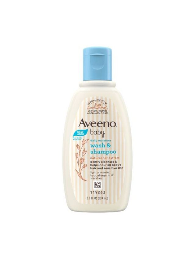 Aveeno Baby Daily Moisture Wash and Shampoo (100ml)