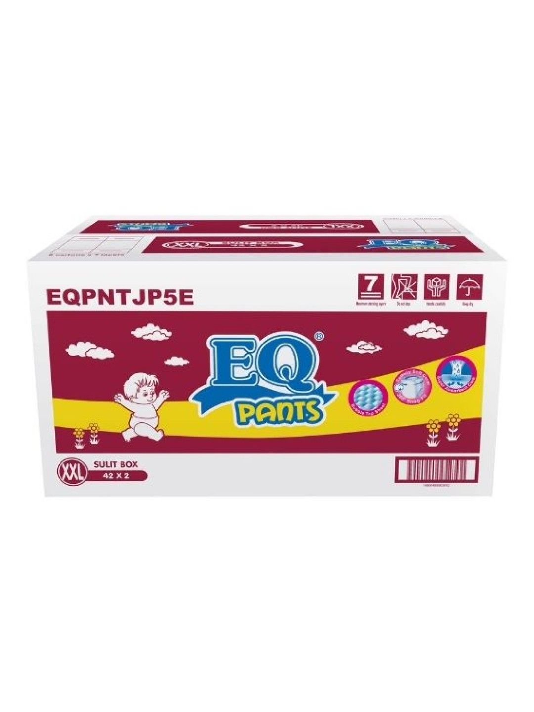 EQ Diapers and Wipes EQ Pants Sulit Box XXL 42 x 2 | edamama