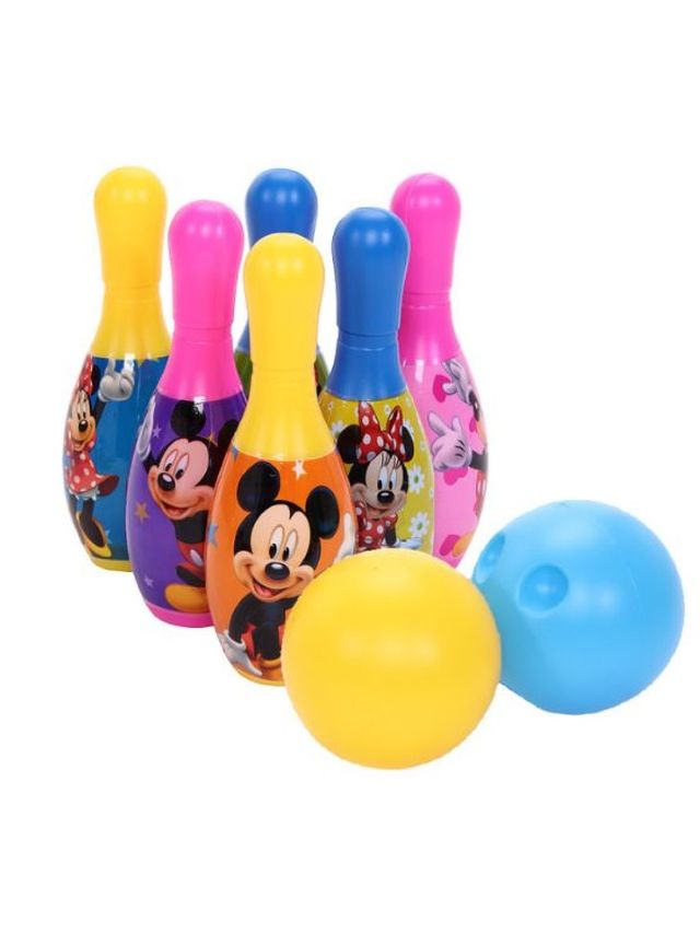 Disney Mickey Mouse Pins and Strikes Bowling Set | edamama