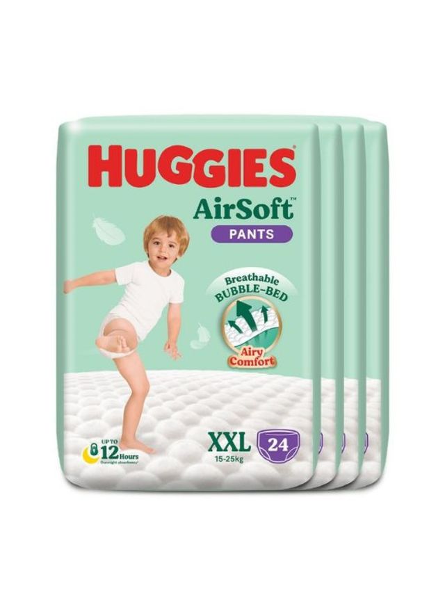 Huggies AirSoft Diaper Pants XXL - 24 pcs x 4 pac… | edamama
