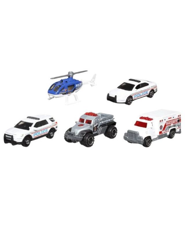 Matchbox Rescue Electric Drivers 5 Car Pack Die-c… | edamama