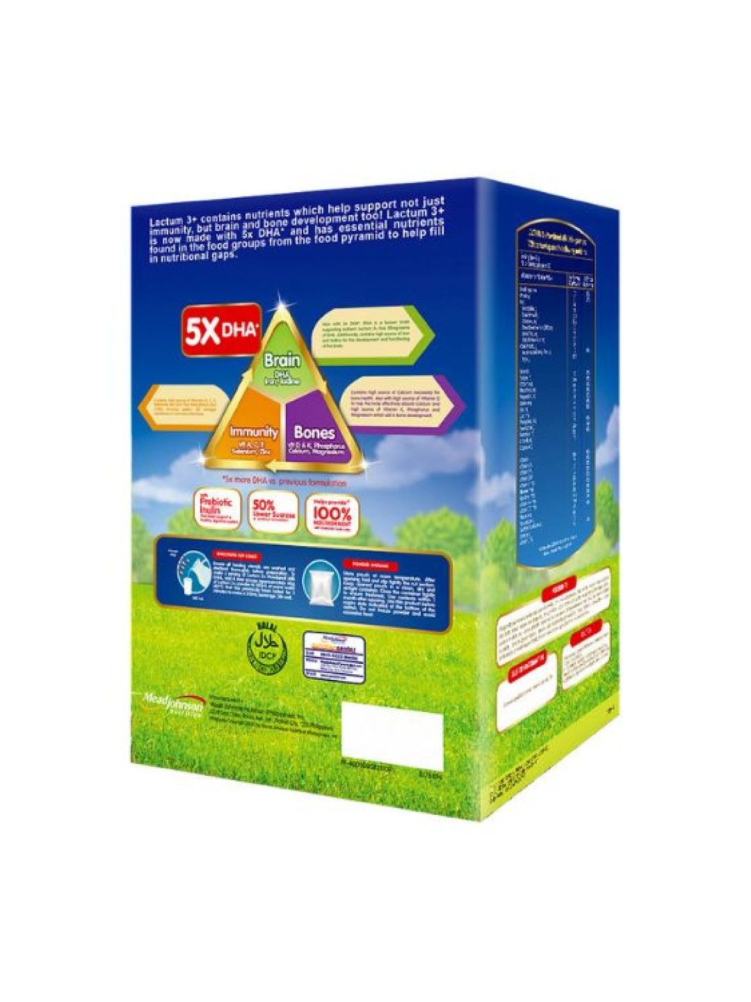 Lactum 3+ Lactum 3+ Plain Powdered Milk Drink Bundle of 2 1.2kg (One ...