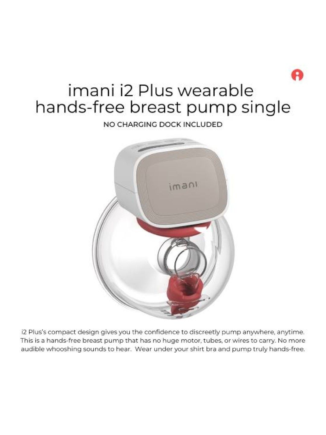imani I2 Plus Wearable Breast Pump (Single) | edamama