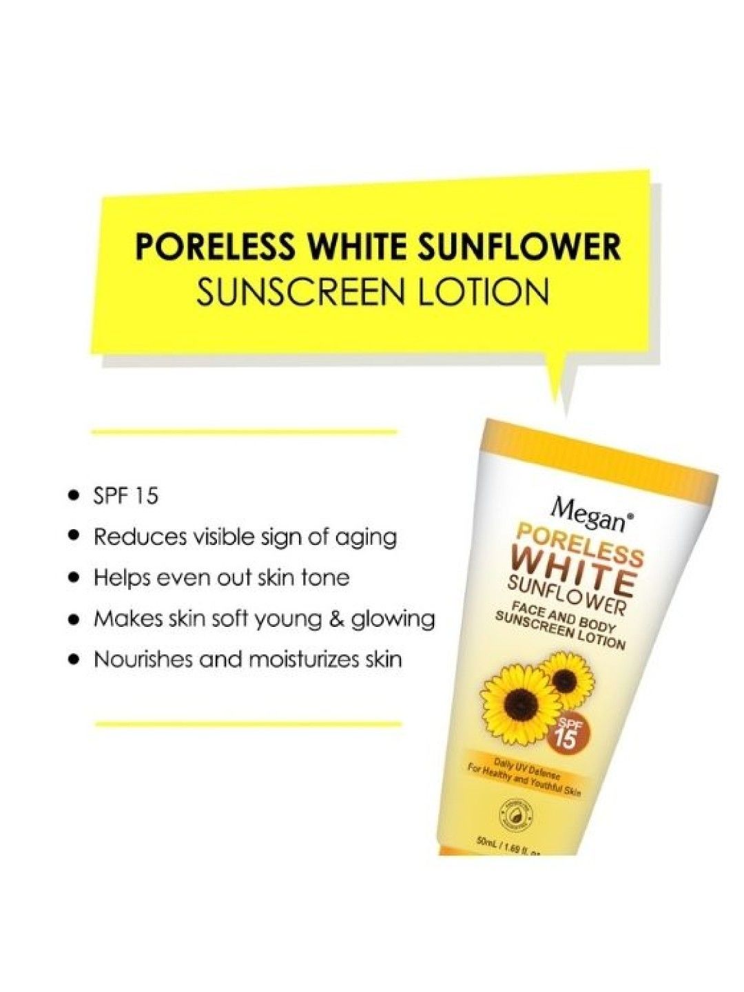 Megan Sunflower Sunscreen Lotion (50ml) | edamama