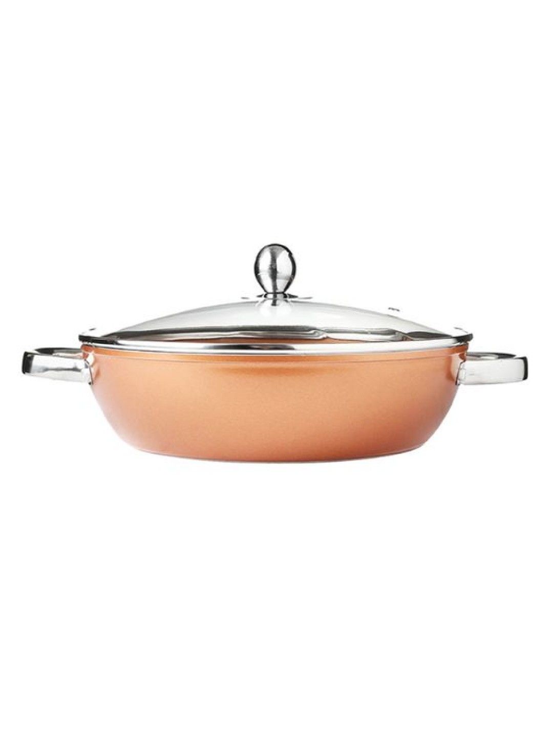 Masflex Aluminum Non-Stick Copper Skillet with Gla | edamama