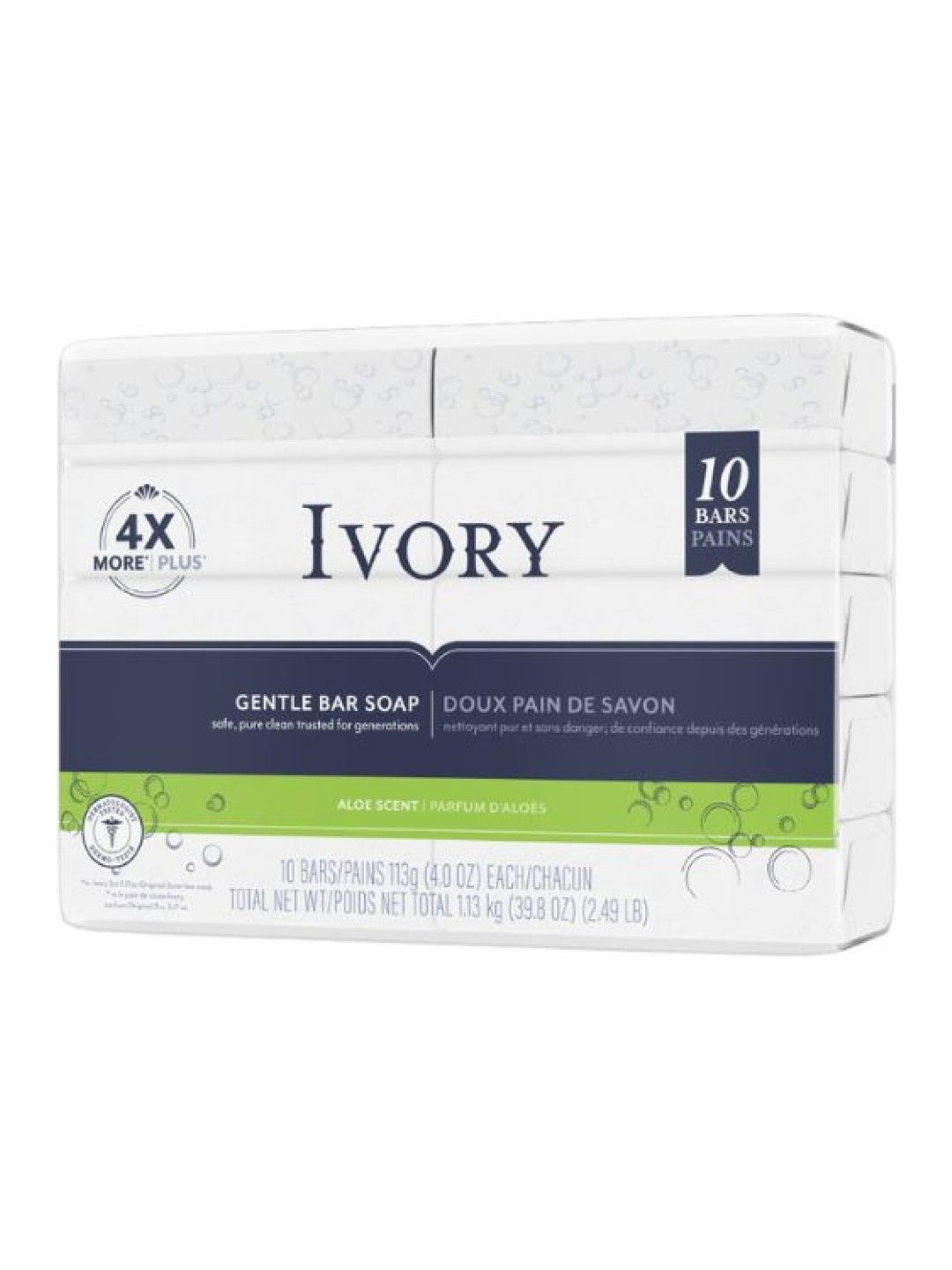 Ivory Gentle Bar Soap Aloe Scent (10 Bars x 113g) | edamama