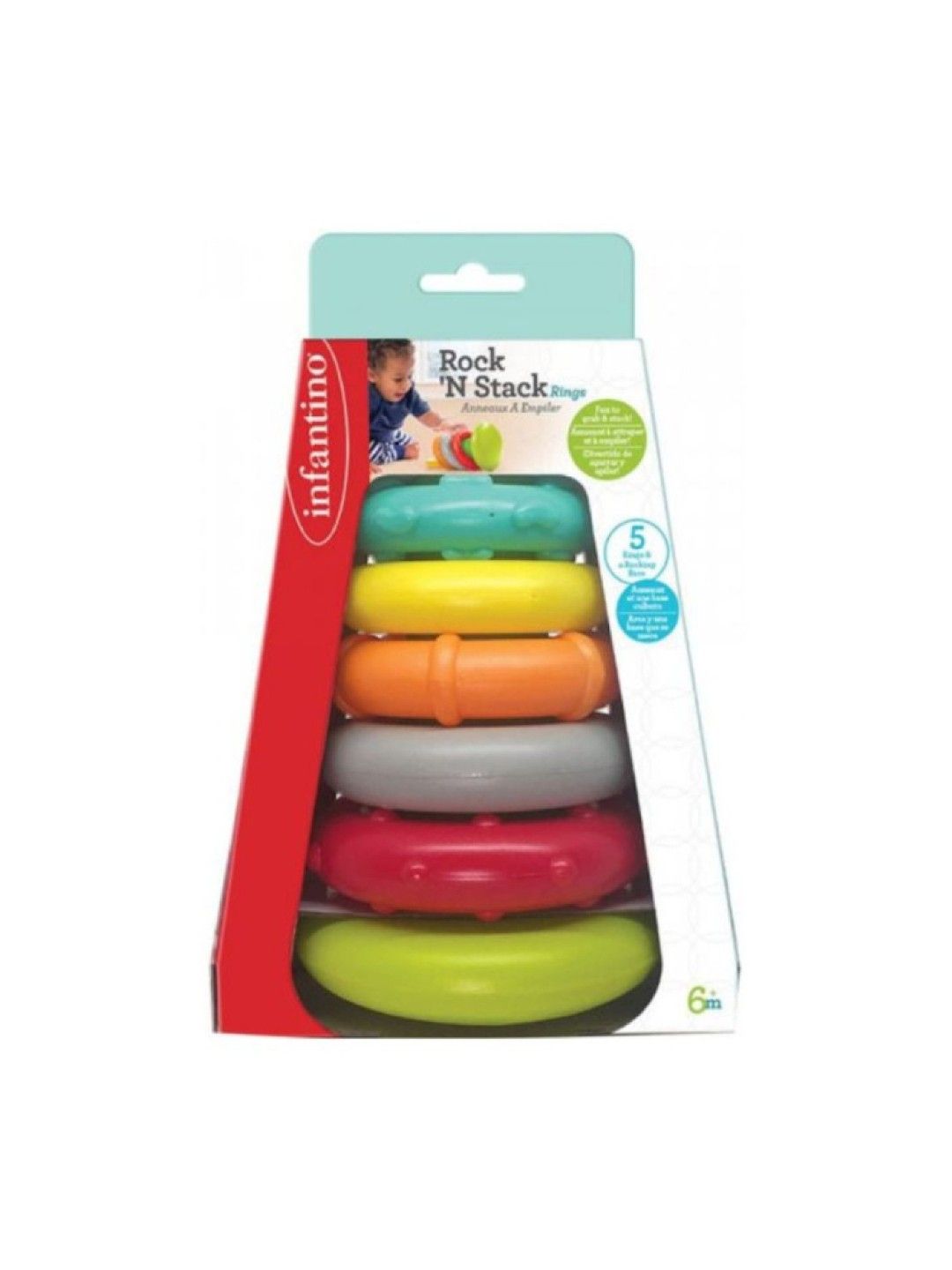 Infantino Rock 'N Stack Rings™ - Developmental To… | edamama