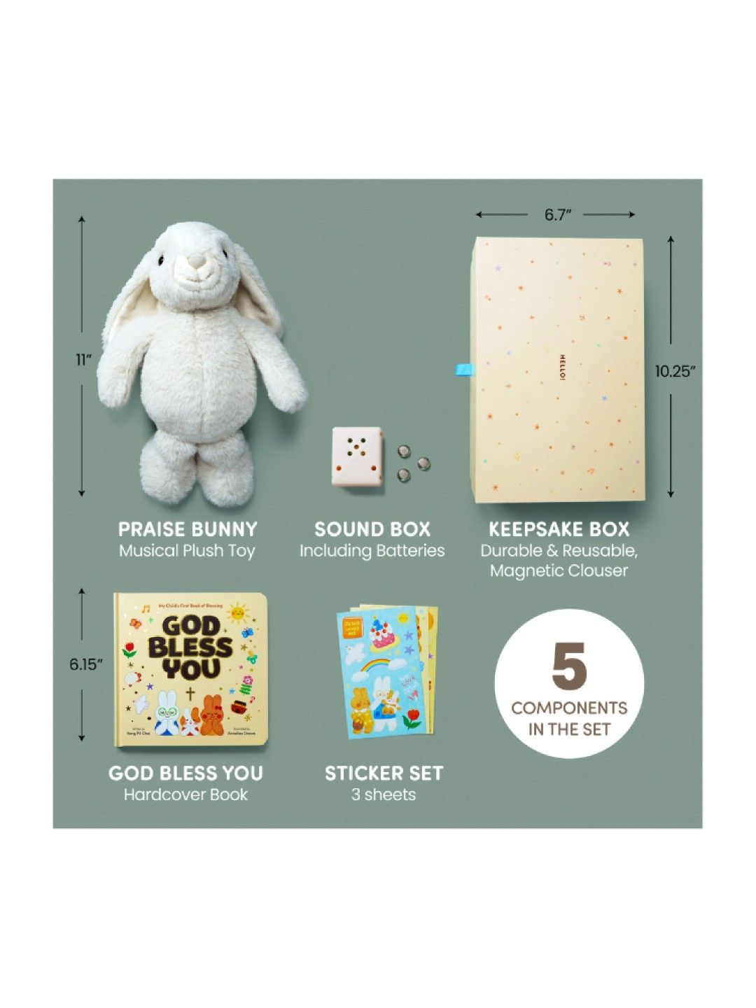 Praise Bunny Gift Set