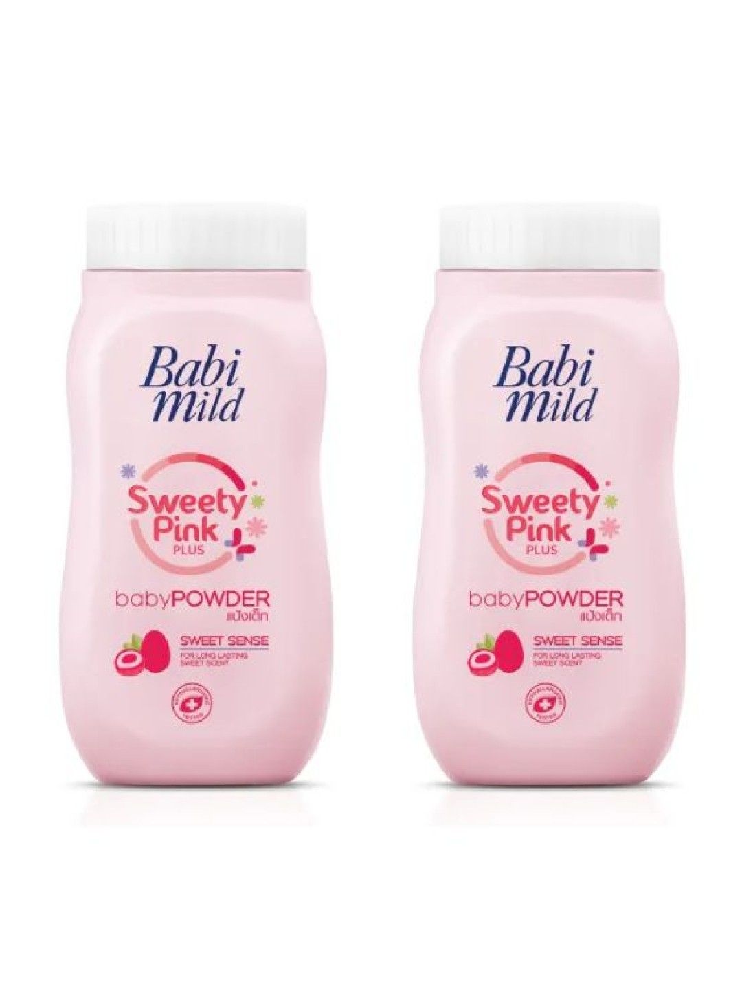 Babi Mild Baby Powder Sweety Pink (350g) x 2 | edamama