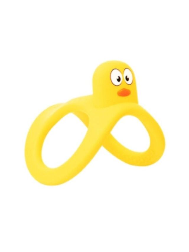 Mombella Yellow Duck Roly Poly Teether Toy | edamama