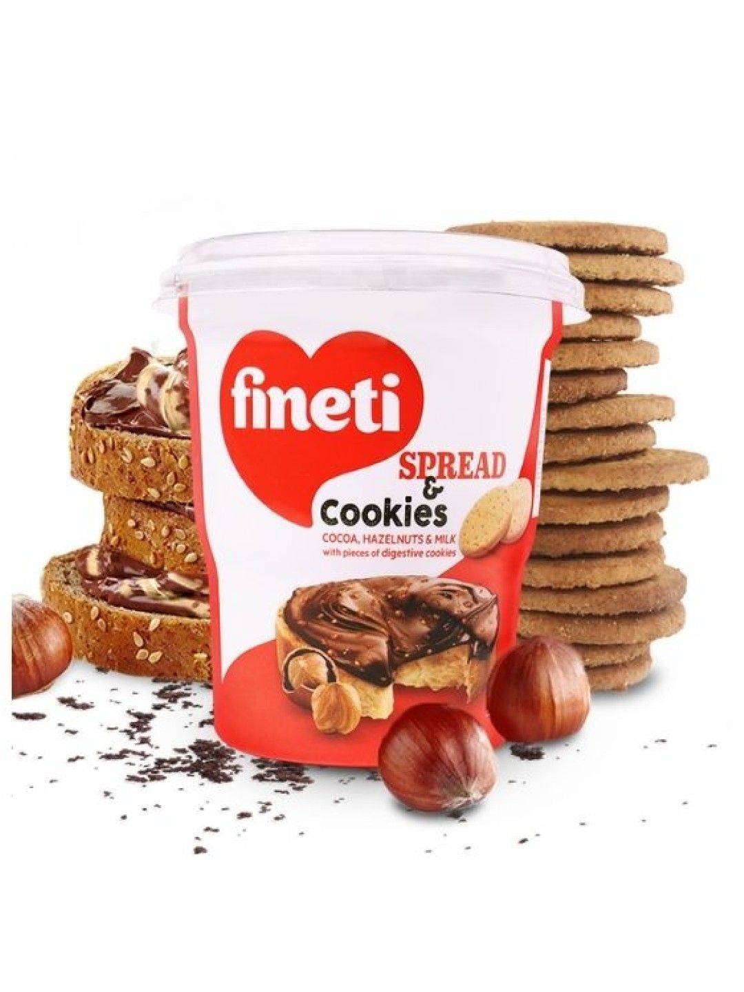 Fineti Hazelnut Spread and Cookies (370g) | edamama