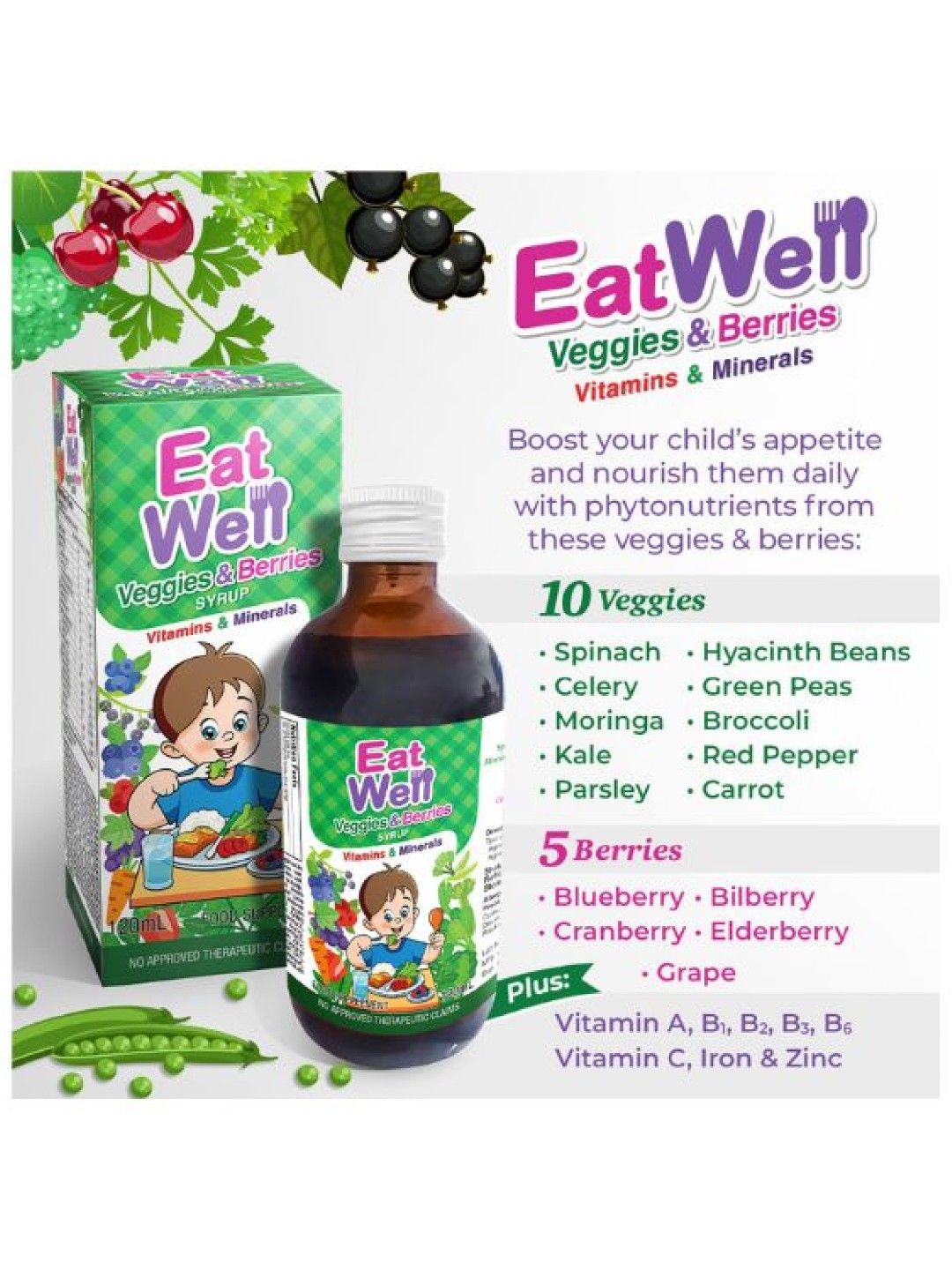 Suregetz Eatwell Veggies and Berries, Vitamins & Min