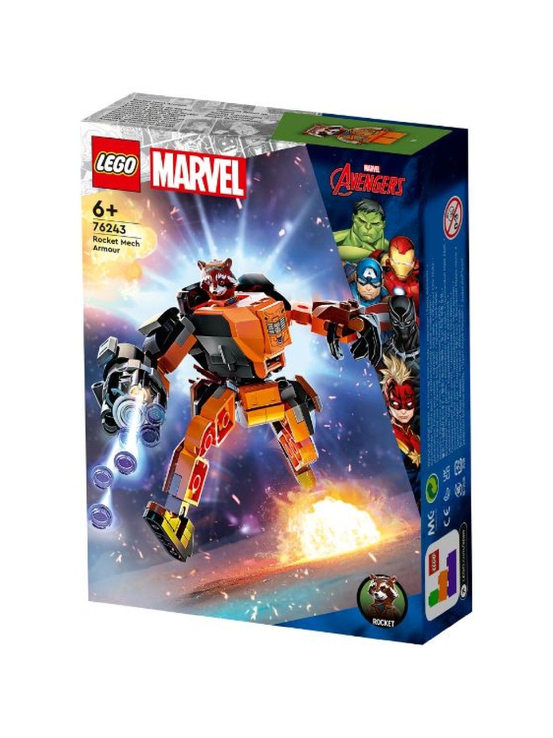 Lego Super Heroes 76243 Rocket Mech Armor Building | edamama