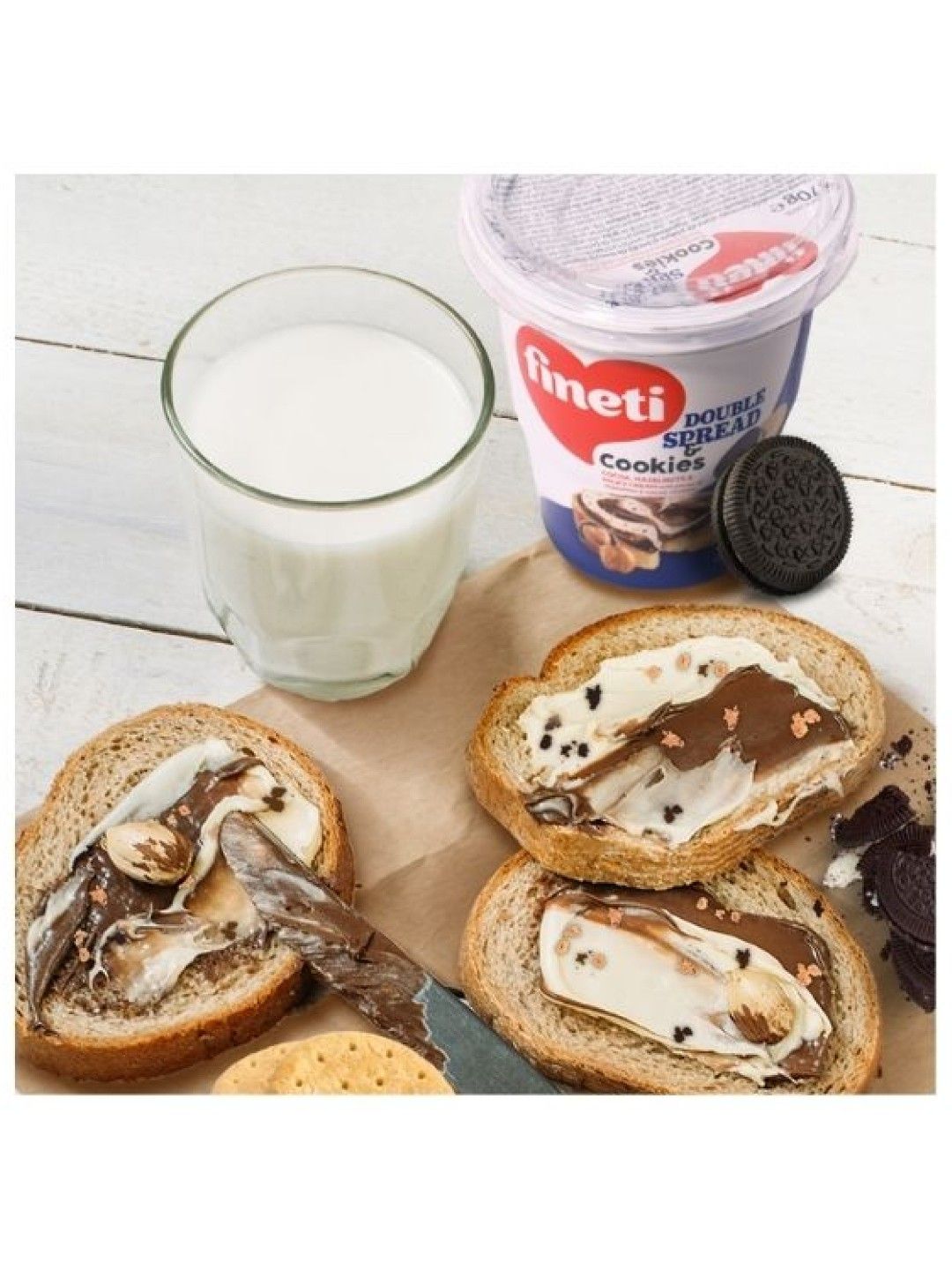 Fineti Hazelnut Double Spread and Cookies (370g) | edamama