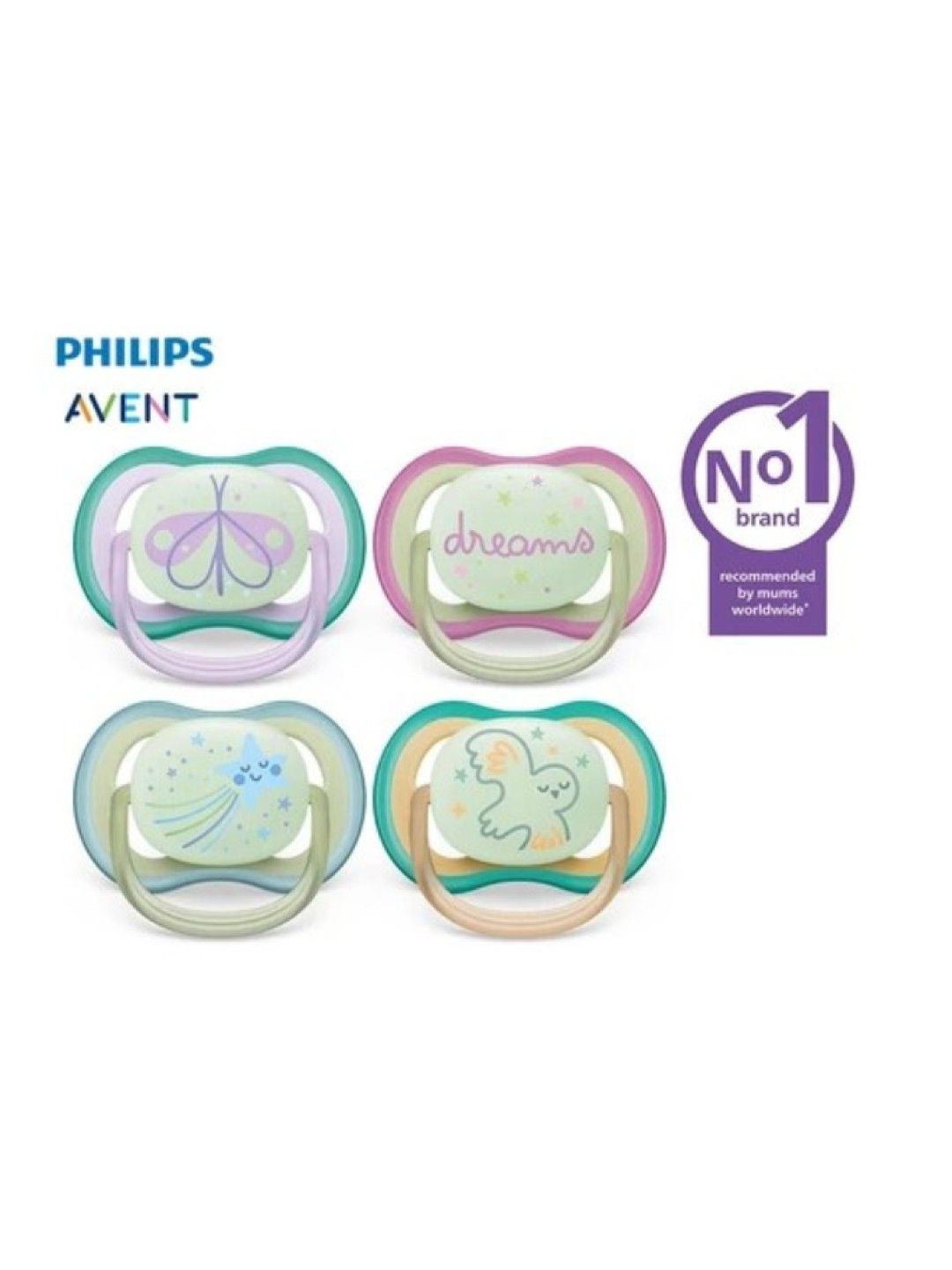 Philips AVENT Ultra Air Pacifier 0-6M - Glow in t… | edamama