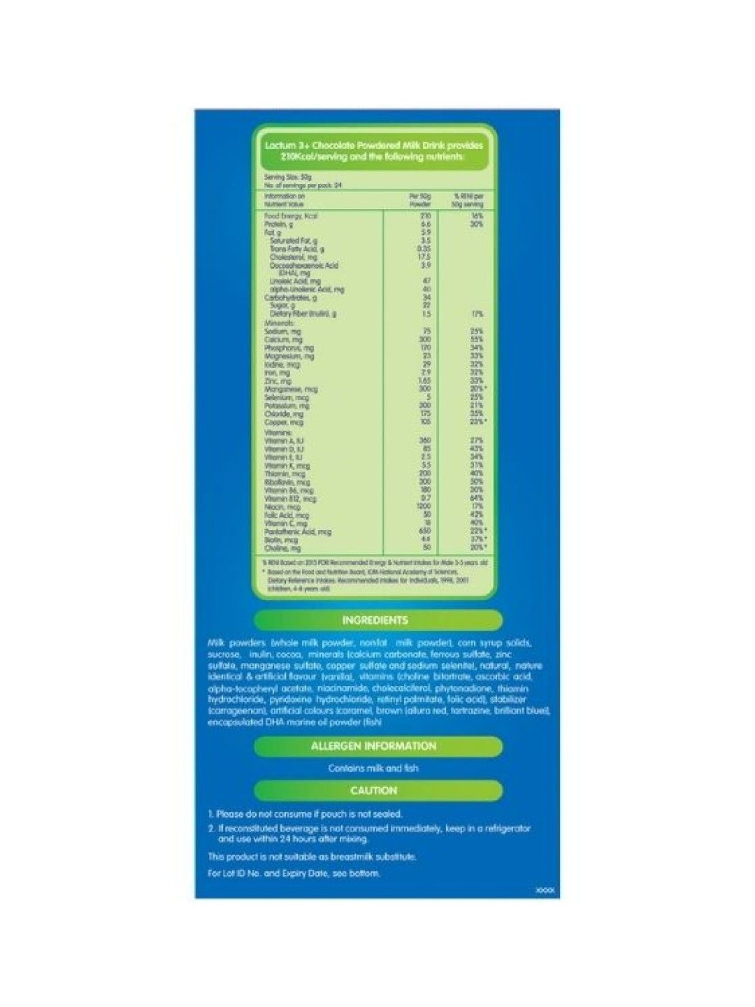 Lactum 3+6+ Lactum 3+ Chocolate Powdered Milk Drink Bundle of 2 (1.2kg ...