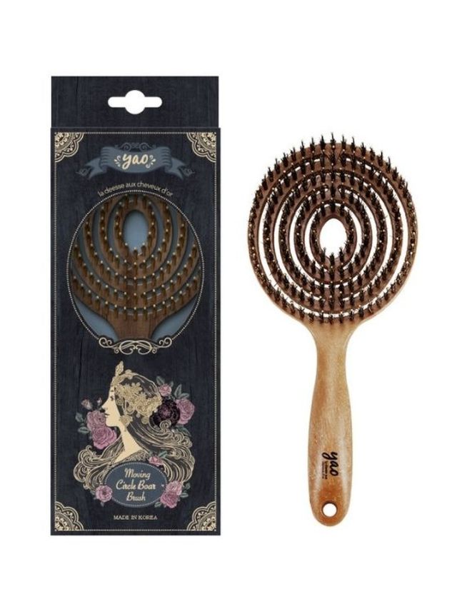Yao Korean Hairbrush Yao Moving Circle Boar Brush | edamama