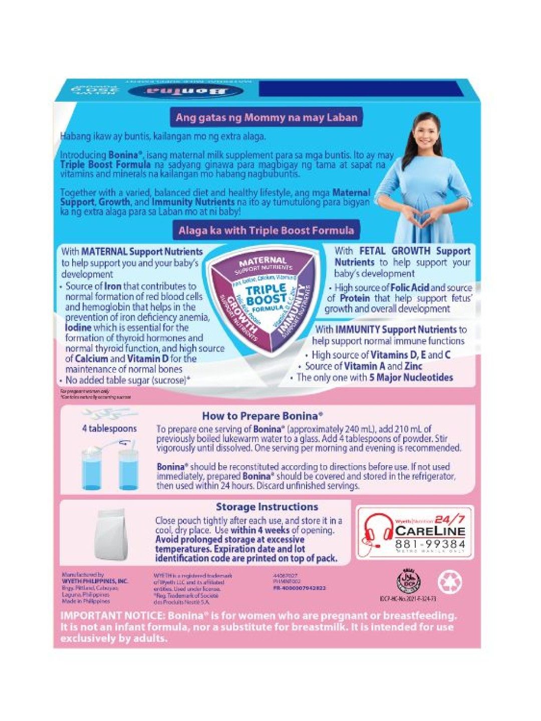 Bonina Maternal Milk Vanilla (350g) - Buy 3 for the Price of 2 | edamama