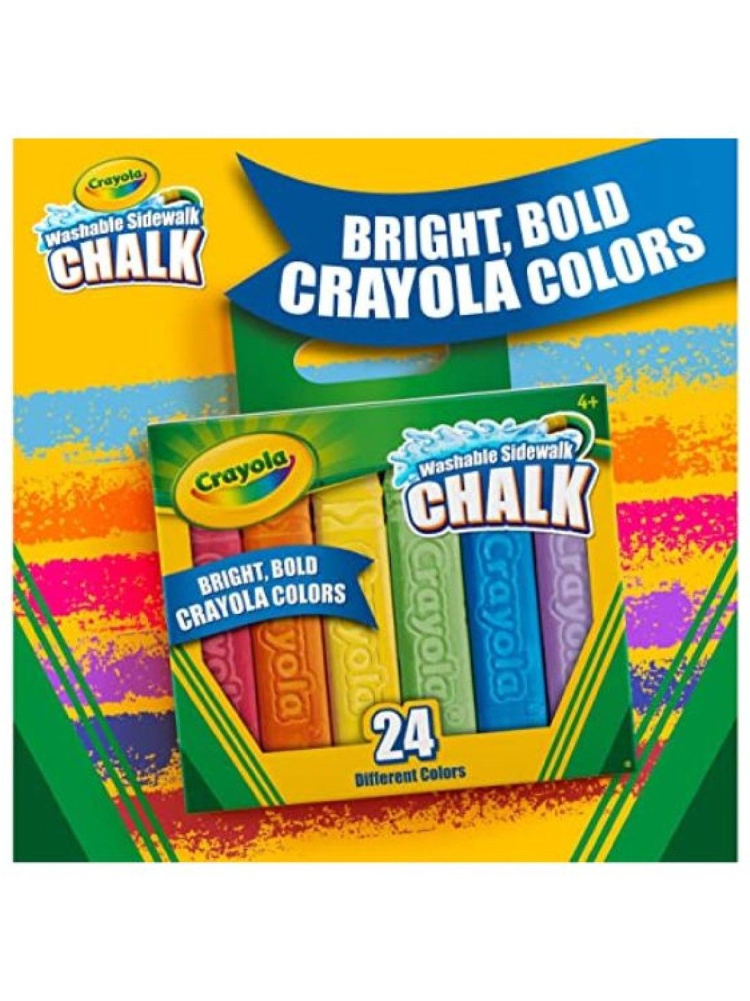 Crayola Sidewalk Chalk (24 Colors) | edamama