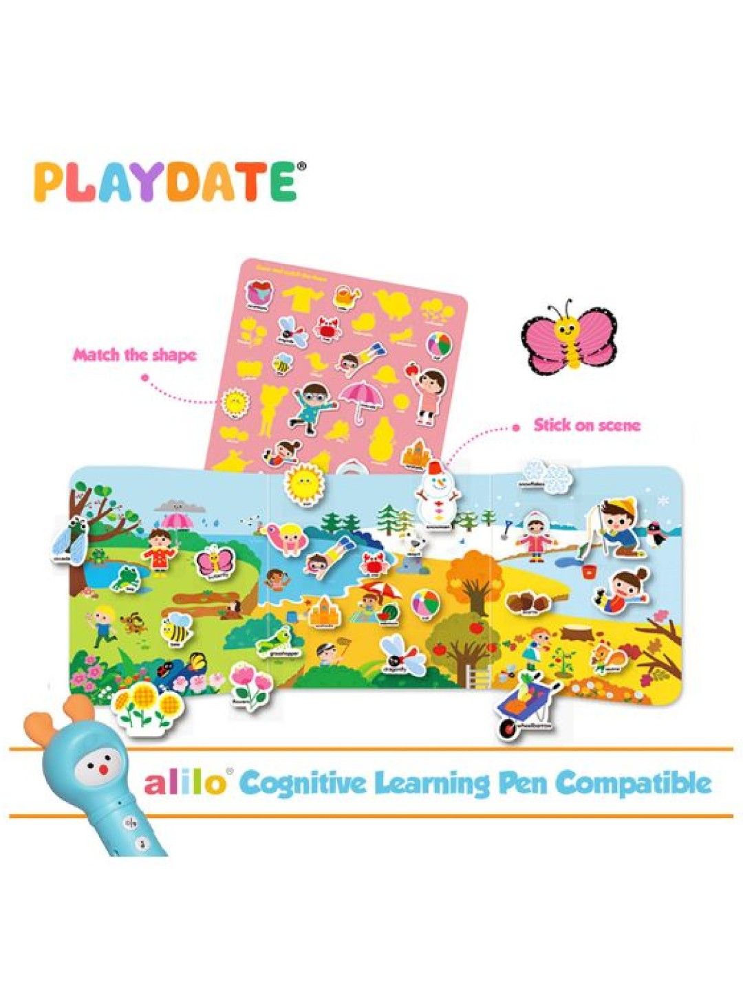 Playdate First Sticker Books (10 Books) (Alilo Cognitive Learning Pen ...