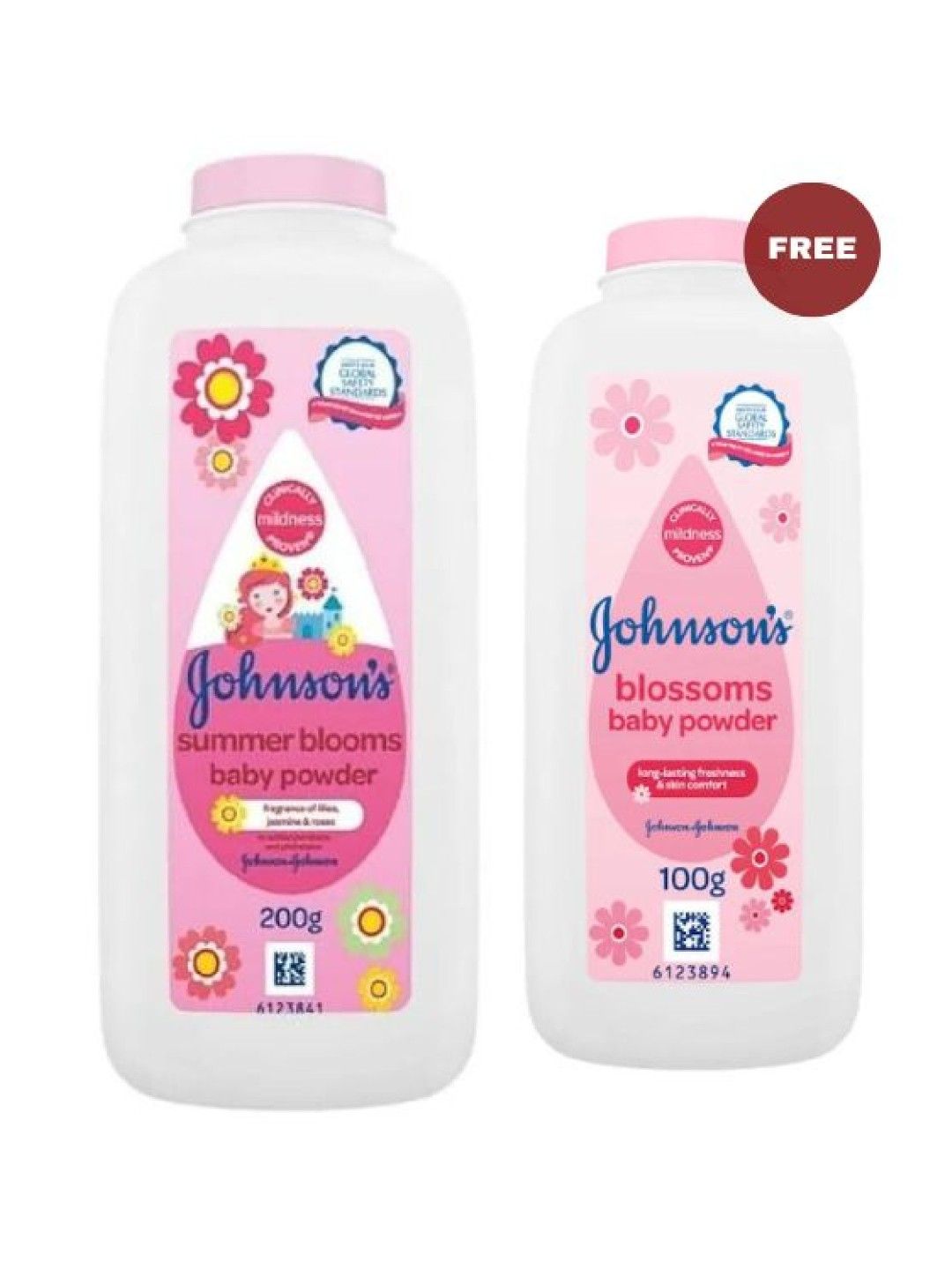 Johnson's Summer Blooms Baby Powder 200g + Free Blossoms 100g | edamama