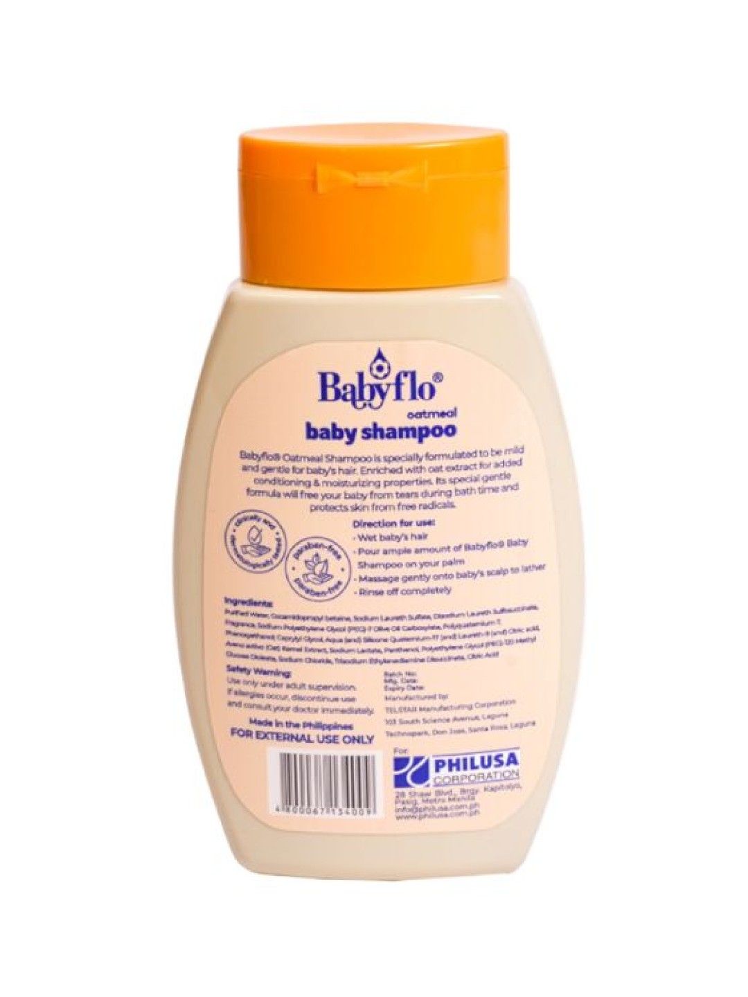 Babyflo Oatmeal Baby Shampoo (200ml) | edamama