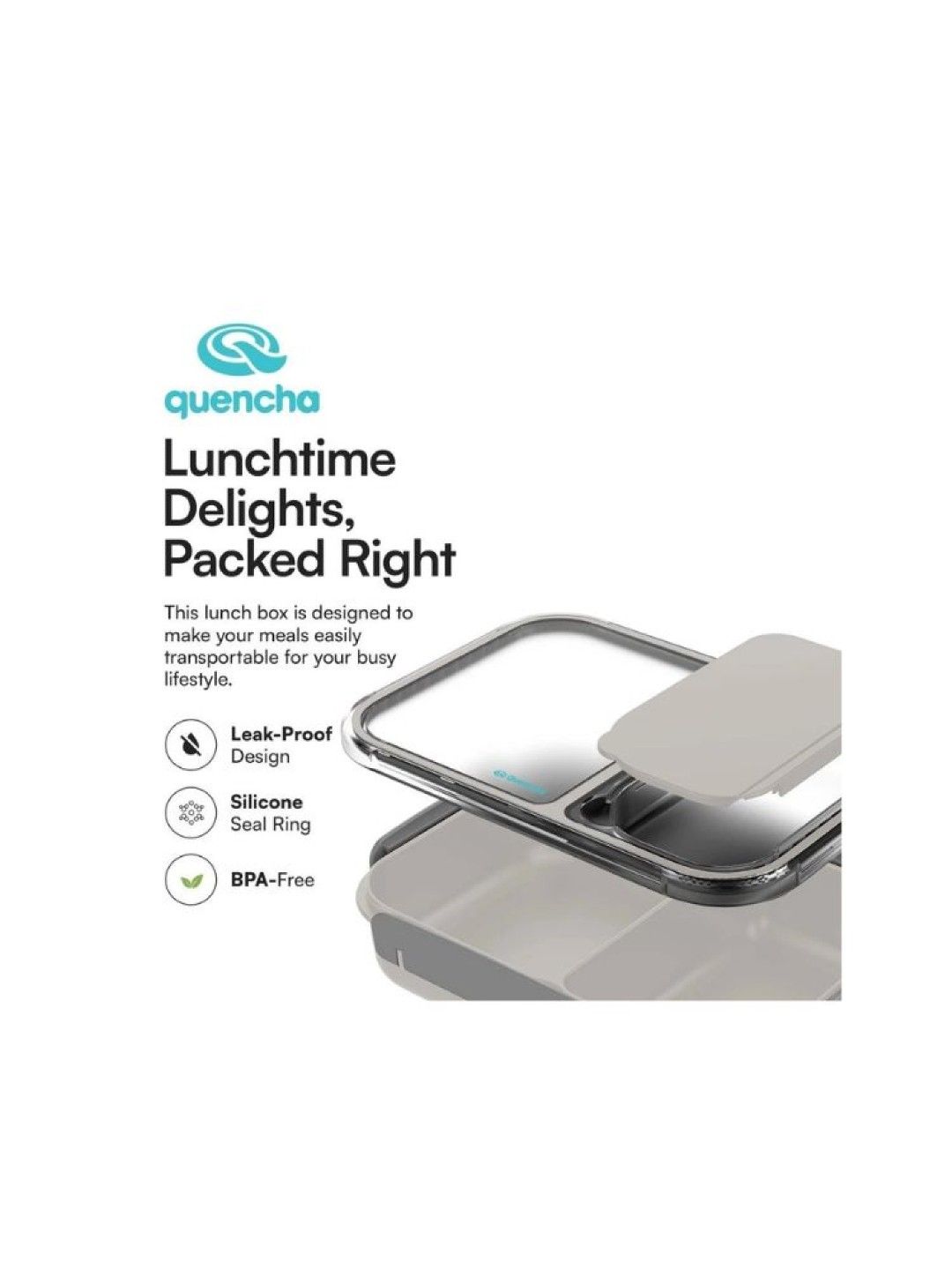 Quencha Leak-proof Lunch Box - 1200ml | edamama