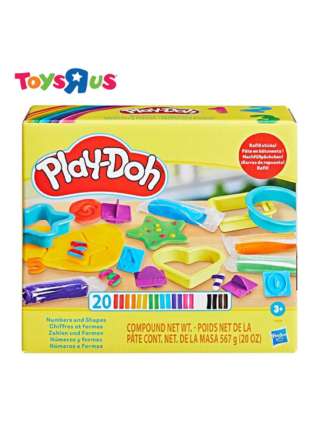 Play-Doh Numbers and Shapes Playset with 17 Tools