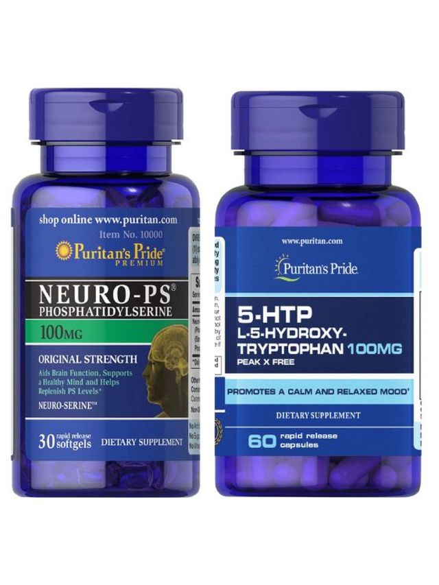 Puritan's Pride Brain Health Pack B (Neuro-PS Phosphatidylserine 100mg ...