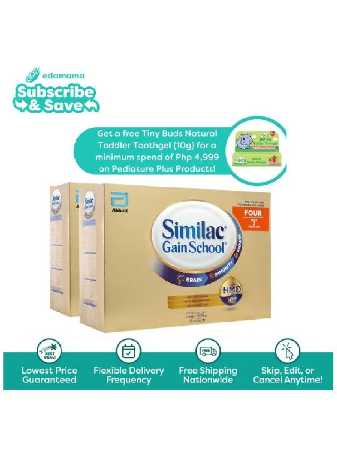 Similac Gainschool HMO For Kids 3 Years Old and Above Bundle of 3 ...