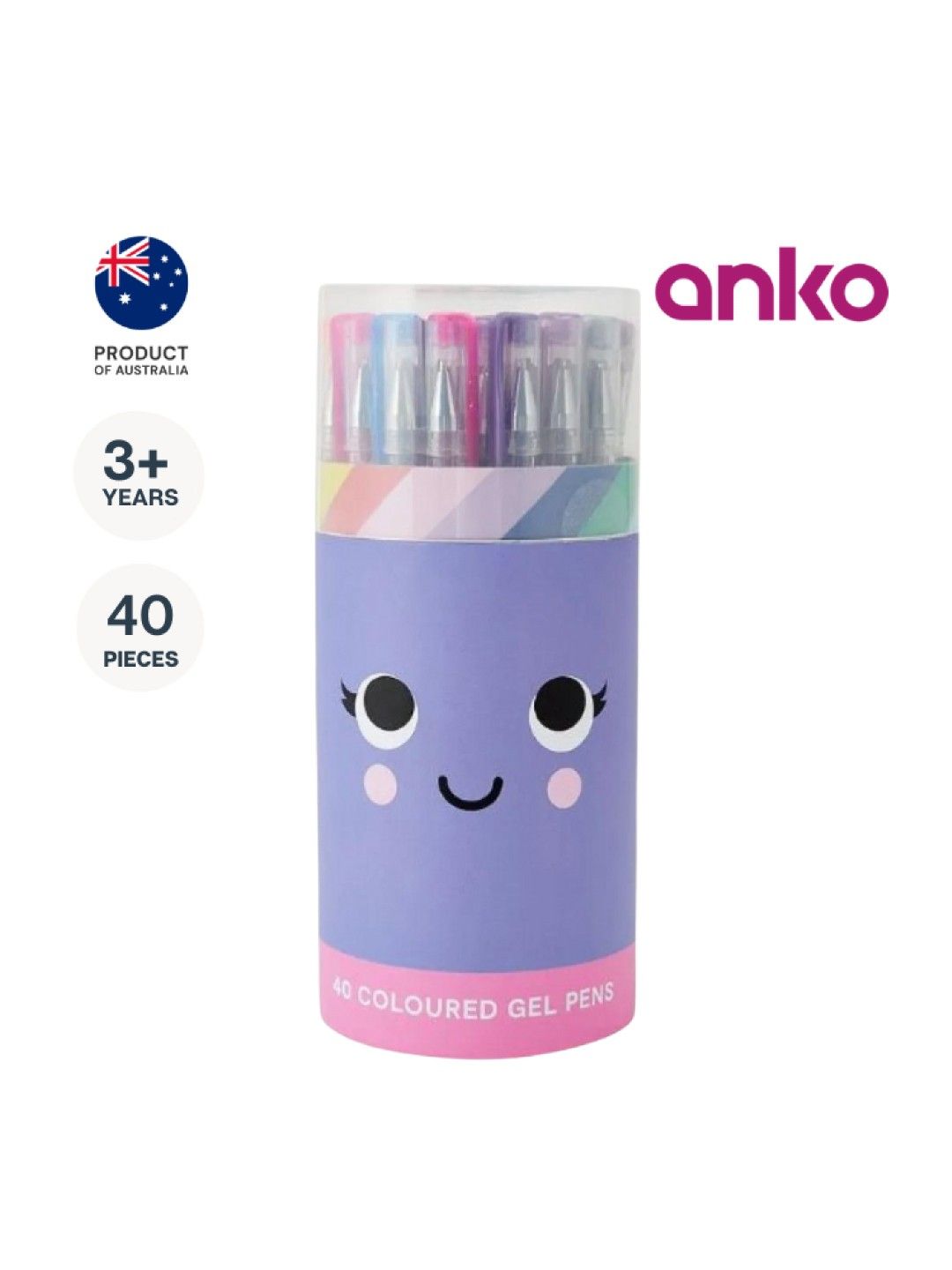 Anko 40 Pack Coloured Gel Pens | edamama