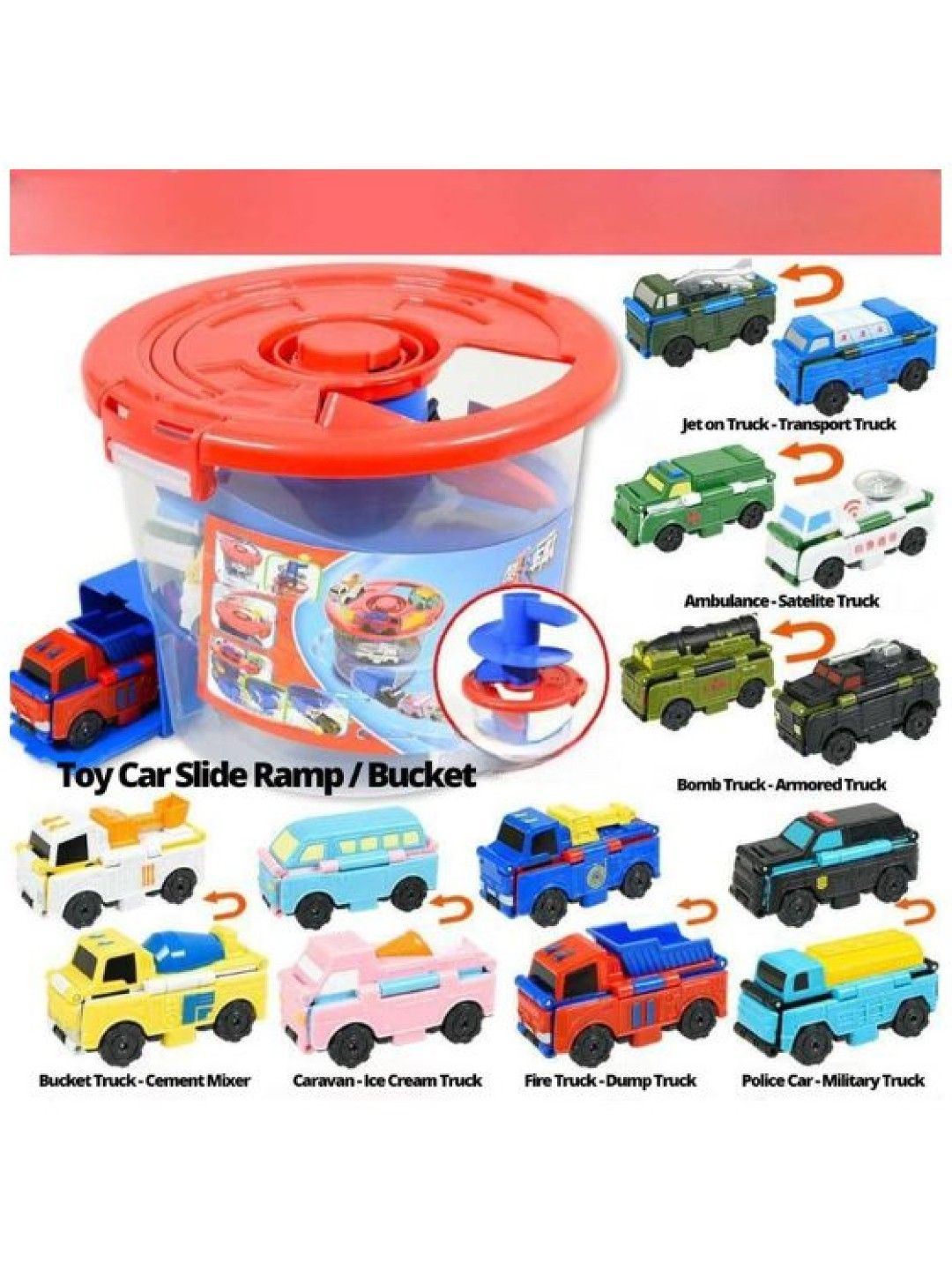 Baoli 5 in1 Cars Bucket Slide Ramp | edamama