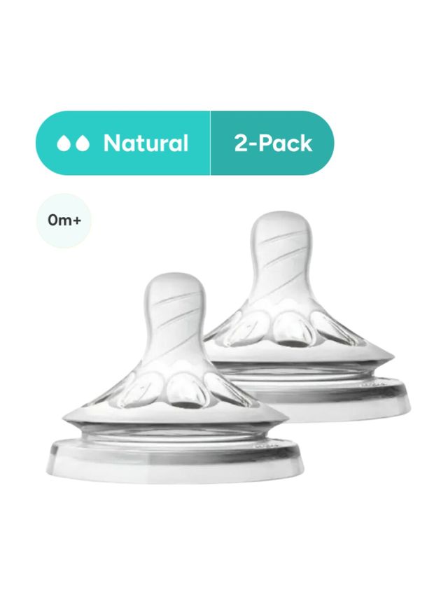 Avent Natural Newborn Flow Nipples 0m+ (2-Pack) | edamama