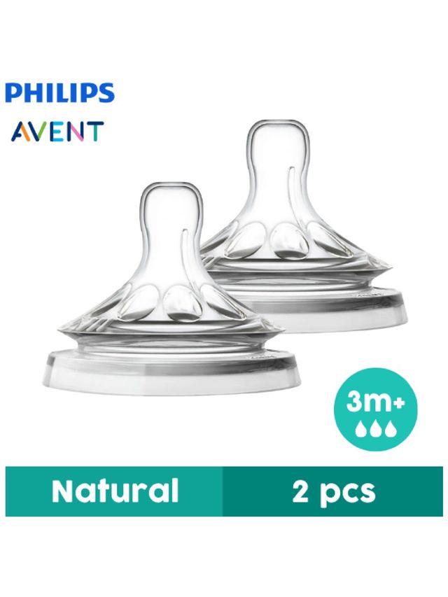 Avent Natural Variable Flow Nipples 3m+ (2-pack) | edamama