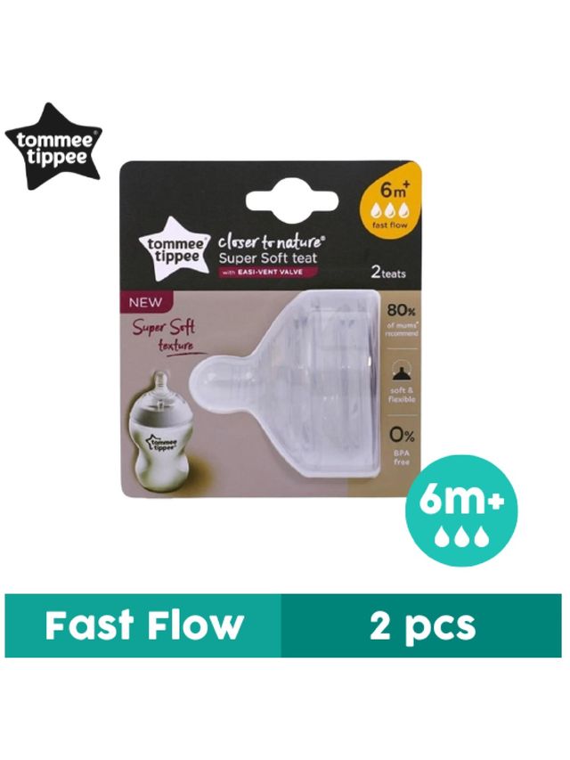 Tommee Tippee CTN Super Soft Teat Fast Flow | edamama