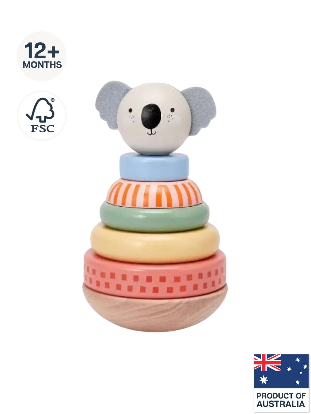 Wooden Koala Ring Stacker